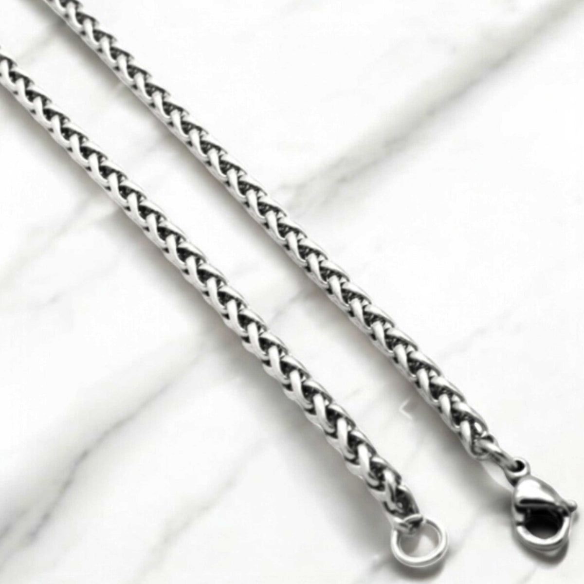 Stainless Steel 3mm Wheat Chain – Suay Men
